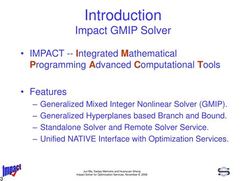 Ppt On Implementing A Parallel Integer Solver Using Optimization
