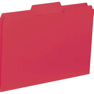 Business Source 1 3 Cut Colored Interior File Folders BSN43564
