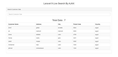 Laravel 9 Live Search By Ajax Onemoka 2025