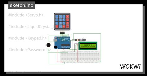 password protected lock copy wokwi esp32 stm32 arduino simulator