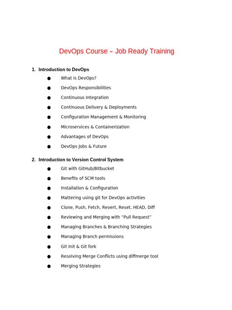 devops syllabus pdf