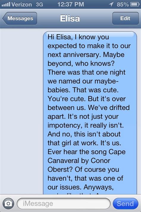 This Is What It Looks Like To Dump Someone Via The Breakup Text App Glamour