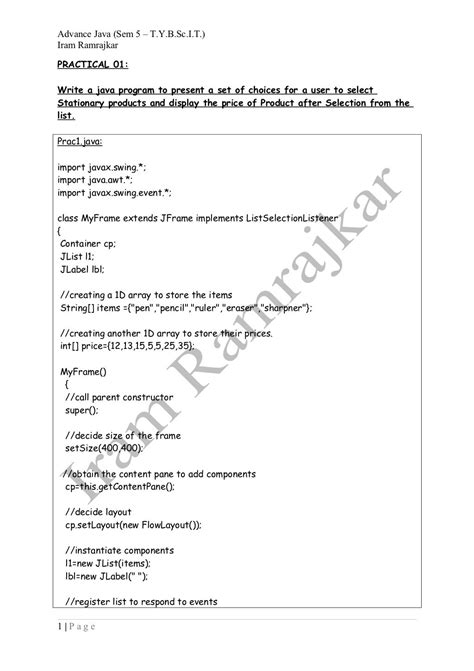 Ad Java Prac Sol Set