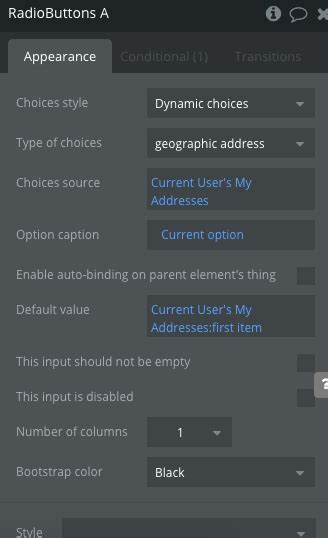 Radiobuttons With Dynamic Choices Are Not Clickable On Preview Need Help Bubble Forum