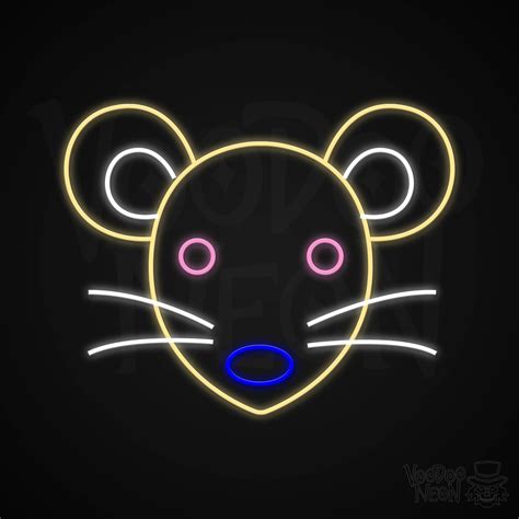 Cute Mouse Neon Sign Free Shipping Voodoo Neon