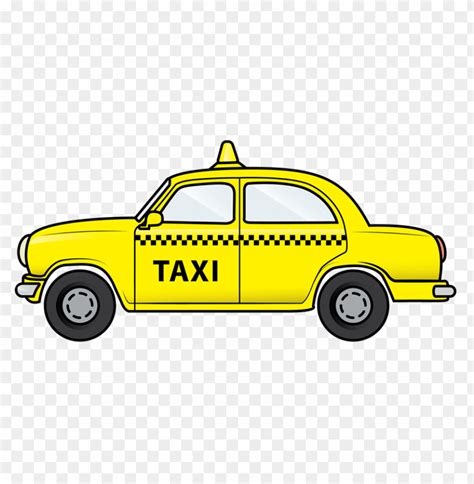 Free Download Hd Png Cartoon Yellow Taxi Illustration Image Id