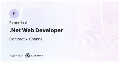 Net Web Developer Job Chennai Mid Level