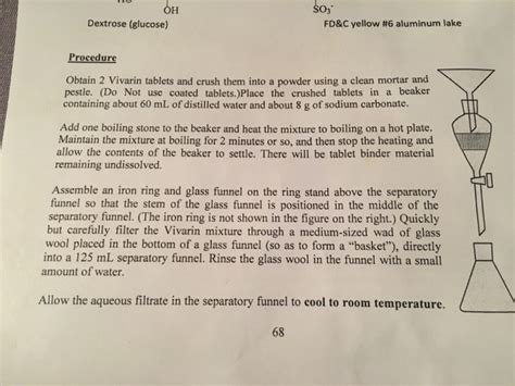 Solved In Paragraph Form Rewrite Procedure In Own Words In