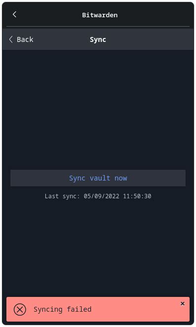 Synchronization Fails Issue Bitwarden Clients GitHub