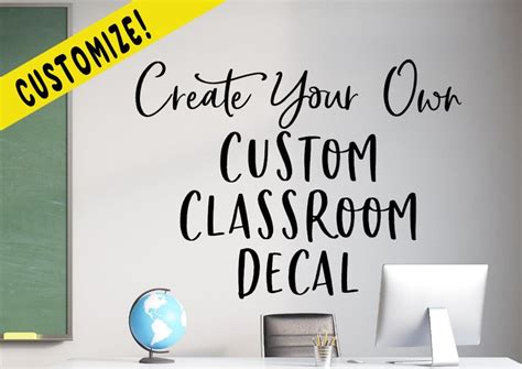 Classroom Wall Decal Custom Classroom Decal Classroom Decal Etsy