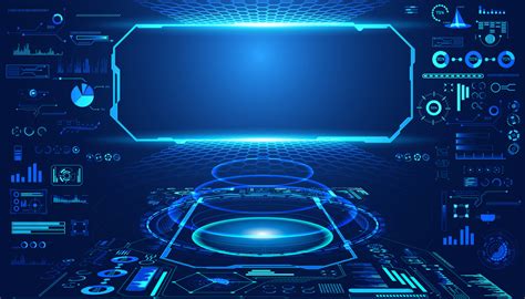 Abstract Technology Ui Futuristic Concept Hud Interface Hologram Elements Of Digital Data Chart