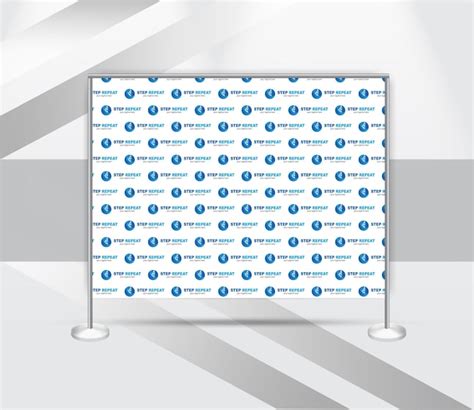 Step And Repeat Banner Pattern Design Template Premium Vector