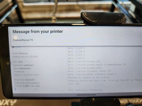 After Filament Runout Sensor Was Triggered Gives State Cancelling When It Is Still Actually