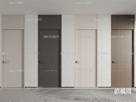 现代通顶门 单开门 卧室门su模型下载 Id12250480 Sketchup模型下载 欧模网