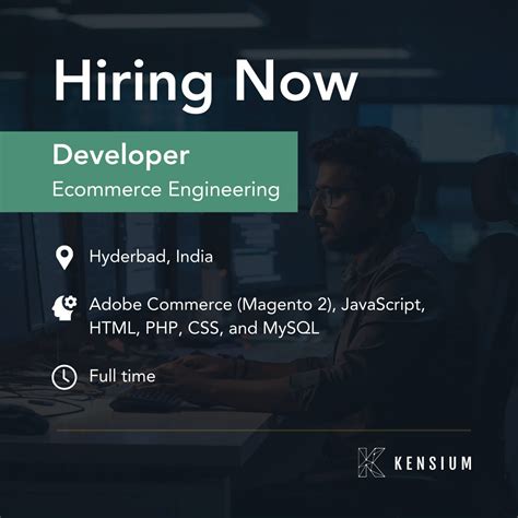 Kensium On Linkedin Magento Developer Techjobs Kensium Hyderabad Developerjobs