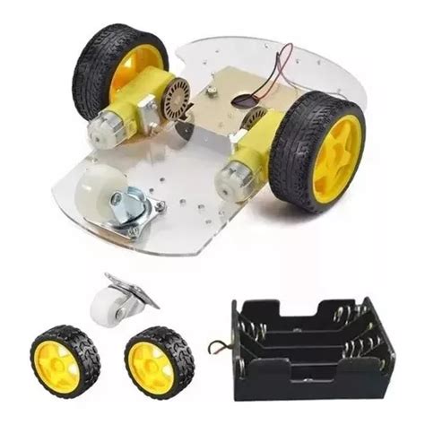 Kit Chassi Duas Rodas Smart Carro Robô Para Projeto Arduino MercadoLivre
