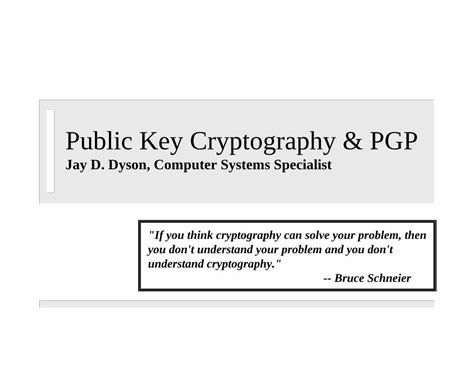 pdf public key cryptography and pgp · pdf filepublic key cryptography