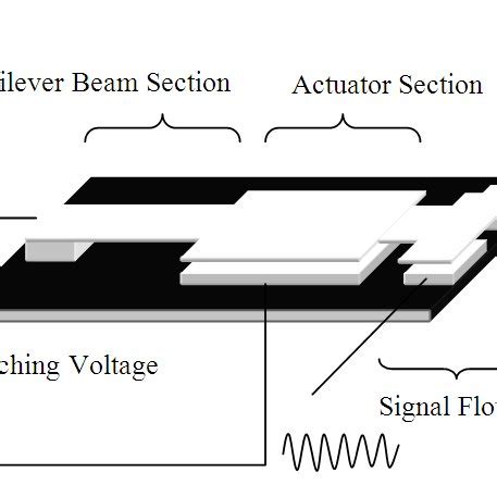 The Structure Of Cantilever Type MEMS Switch Download Scientific Diagram