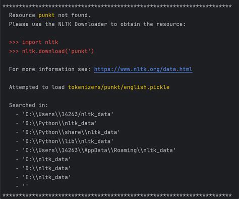 The Problem Of Package Nltk · Issue 3 · Nipirennipibjtu M502075b 2023 · Github