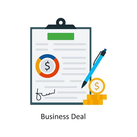 Premium Vector Business Deal Concept Flat Icon Style Illustration