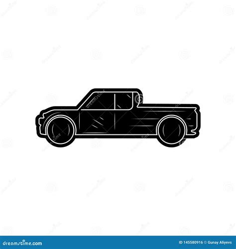 Icono De La Camioneta Pickup Elemento De Los Coches Para El Concepto Y El Icono M Viles De Los
