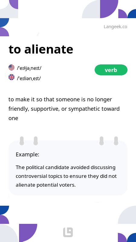 Definition And Meaning Of Alienate Picture Dictionary Definition And Meaning Of Alienate Picture Dictionary