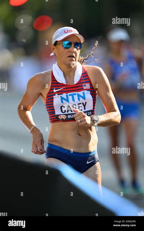 Stephanie Casey Participating In The 35 Kilometres Race Walk At The