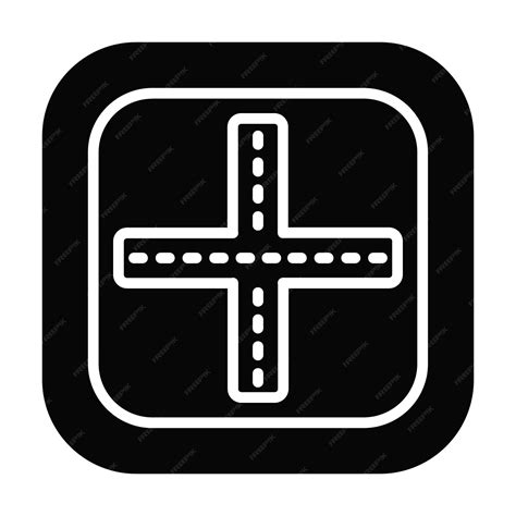 Premium Vector Intersection Vector Illustration