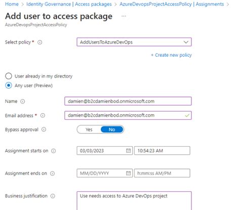 Use Azure Ad Access Packages To Onboard Users In An Azure Devops