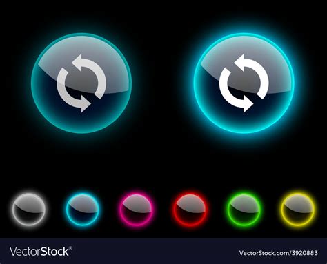 Refresh Button Royalty Free Vector Image VectorStock