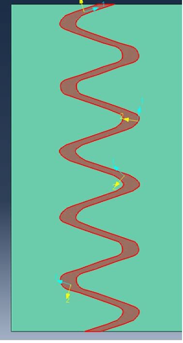 How To Properly Implement Discrete Orientation In Abaqus To The Sinusoidal Curve Researchgate
