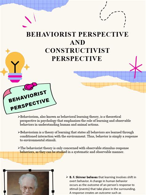 Behaviorist Perspective And Constructivist Perspective Pdf