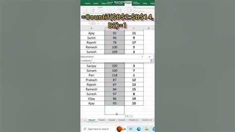 🔥🔥 No Duplicate Entry In Excel Shorts Excel Exceltutorial Msexcel Youtube