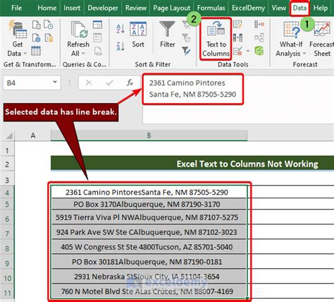 Excel Text To Columns Not Working 4 Reasons With Solutions