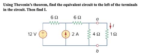 Solved Using Thevenins Theorem Find The Equivalent Circuit
