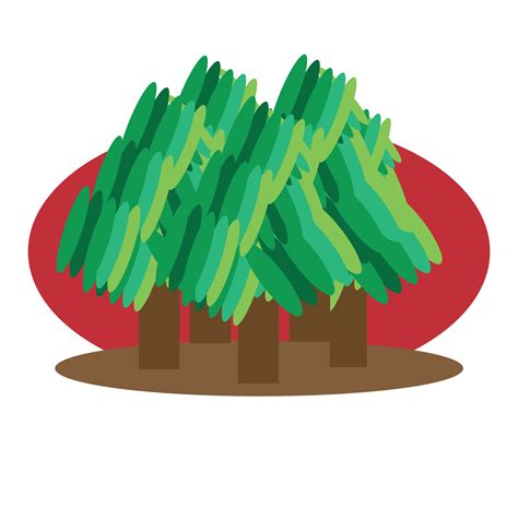 Tree And Green Grass 35675453 Vector Art At Vecteezy