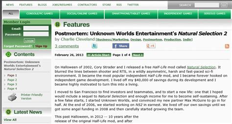 Unknown Worlds Natural Selection 2 Post Mortem