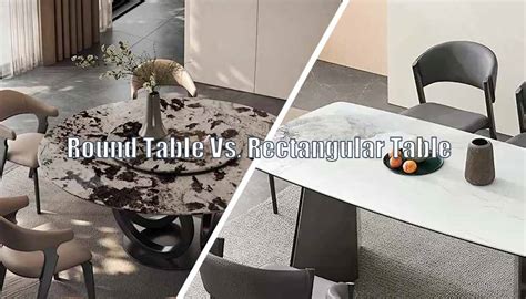 Round Vs Rectangular Dining Tables Which One Fits Your Space Best Horegener