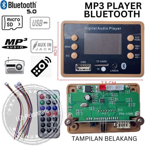 Jual Modul Mp3 Player Bluetooth Usb Fm Radio Micro Sd 12v Gold Kuning Di Seller Led Pekanbaru