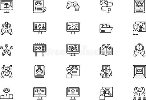 Game Development Icons Collection Is A Vector Illustration With