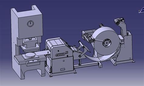 三合一衝床鋼帶送料機3D模型圖紙 STP格式 每日頭條
