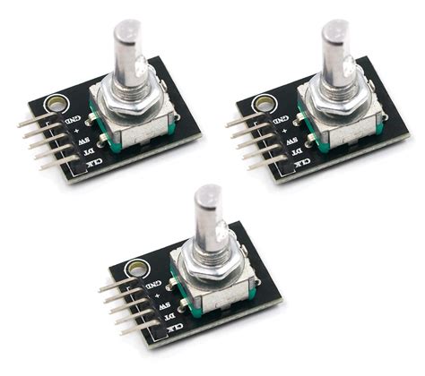 Paquete 3 Piezas Sensor Encoder Rotativo Modulo KY 040 TresD Print Tech