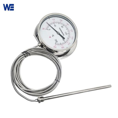 Gas Actuated Thermometer Stainless Steel Bimetal Thermometer