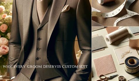 Why Every Groom Deserves A Custom Suit For His Wedding