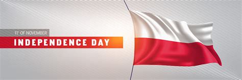 폴란드 해피 인디펜던스 데이 인사말 카드 배너 벡터 일러스트 11에 대한 스톡 벡터 아트 및 기타 이미지 11 3차원 형태 곡선 Istock