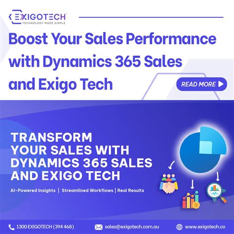 Boost Sales Performance With Dynamics 365 Sales Exigo Tech