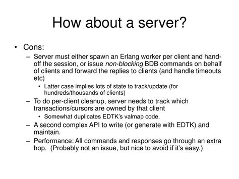 Ppt A Production Quality Driver For Berkeley Db Using The Erlang