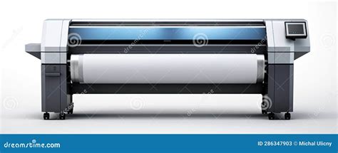 Large Printers In A Factory Printing Industry Machines Plotter For Large Prints Royalty Free