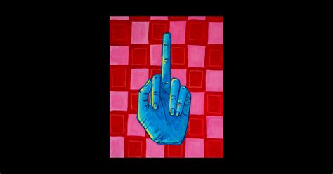 Middle Finger Color Pop Middle Finger Sticker Teepublic