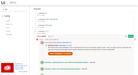 why can t the repl runner in the document be used · issue 4229 · lodash lodash · github